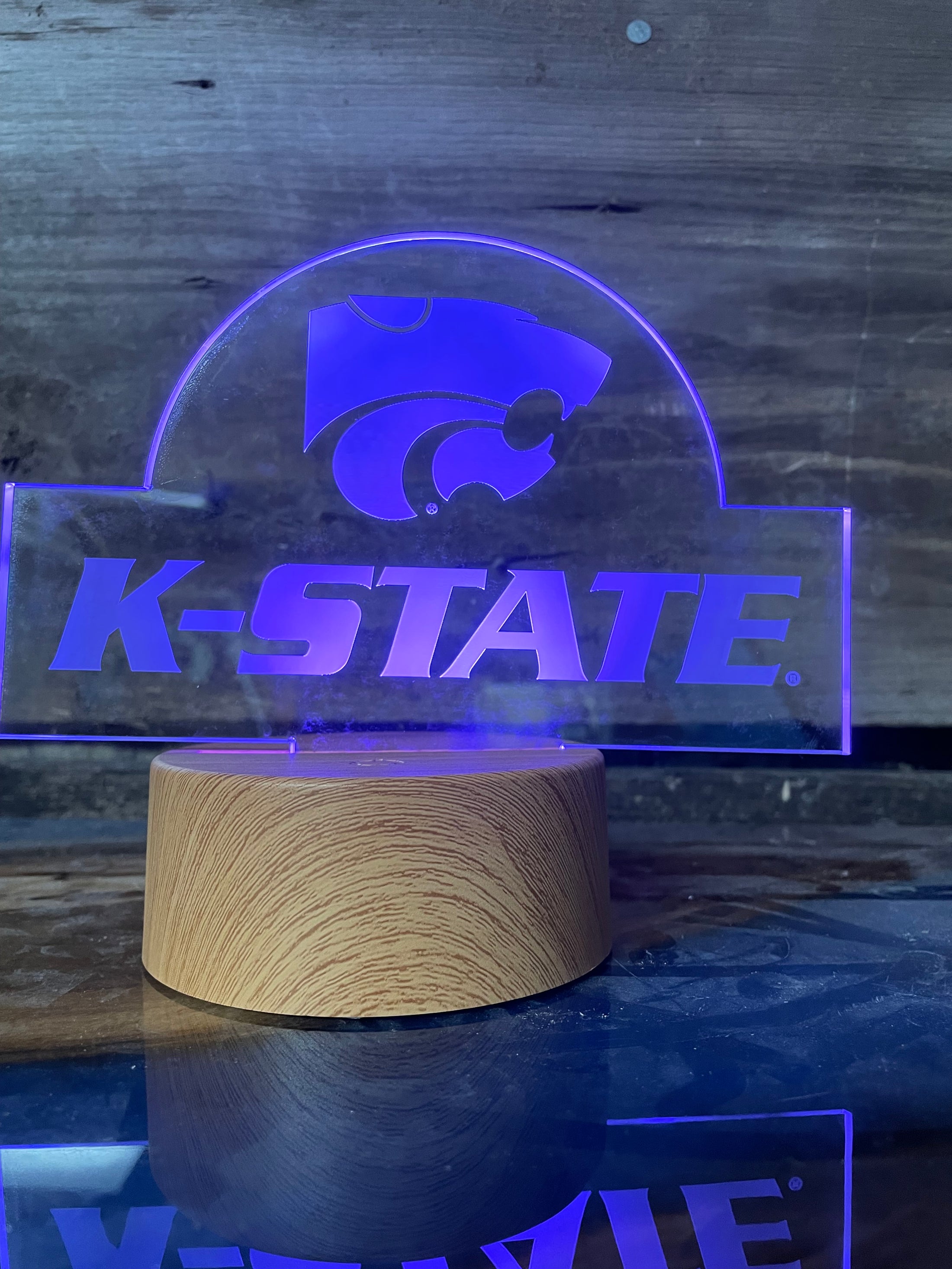K-State LED Light up Acrylic Light – CedarMillsKS.com