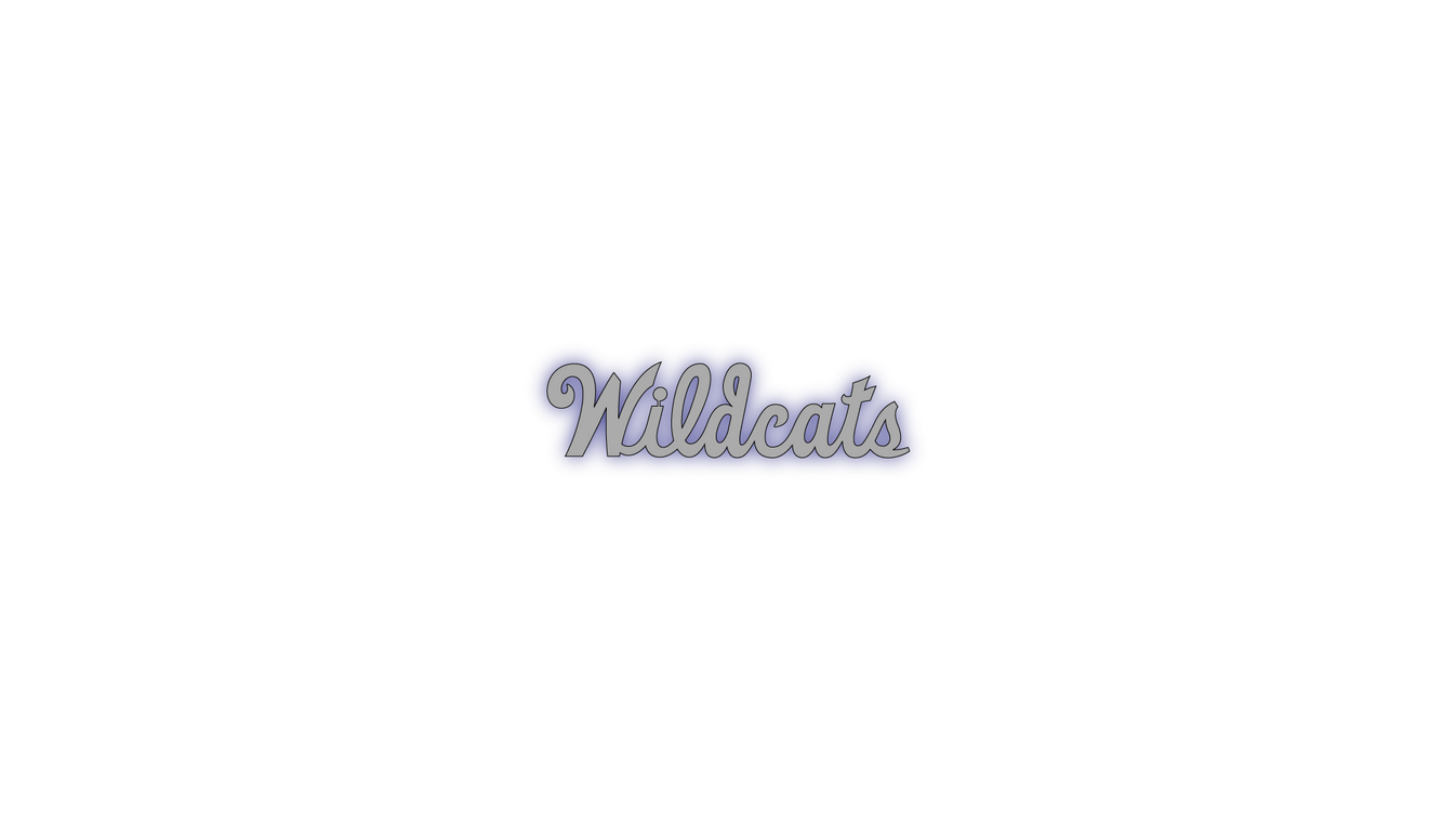 Wildcats Script LED Metal Sign – CedarMillsKS.com