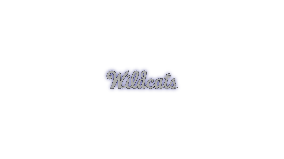 Wildcats Script LED Metal Sign – CedarMillsKS.com